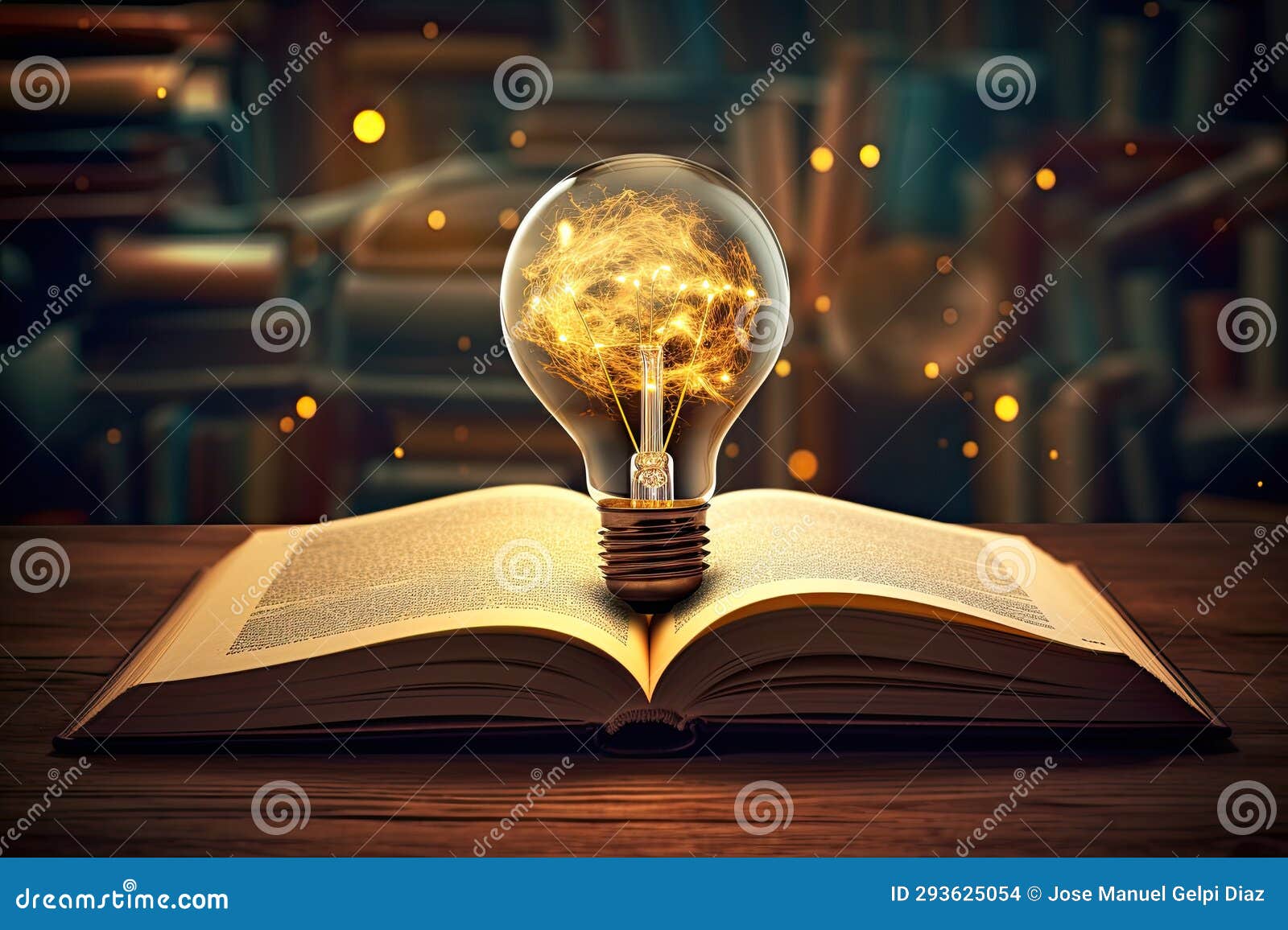 Image Representing Ideas and Knowledge and Intelligence. Generative AI ...