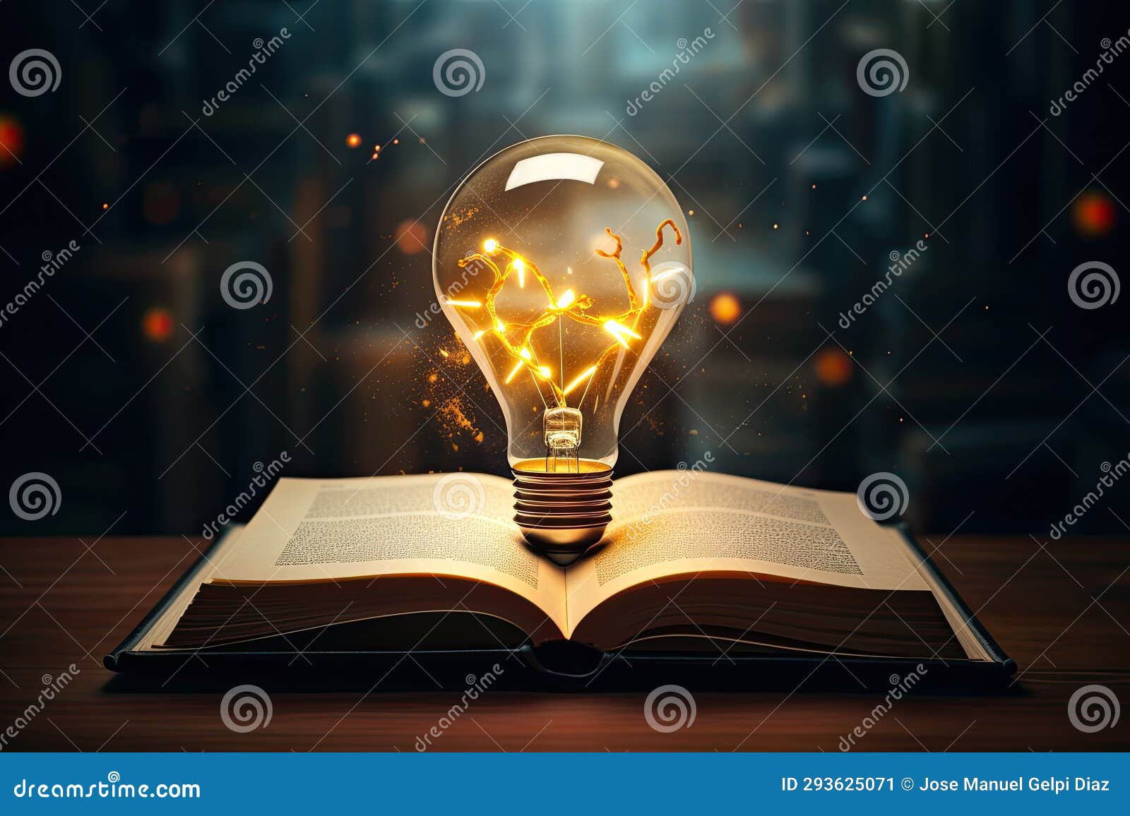 Image Representing Ideas and Knowledge and Intelligence. Generative AI ...