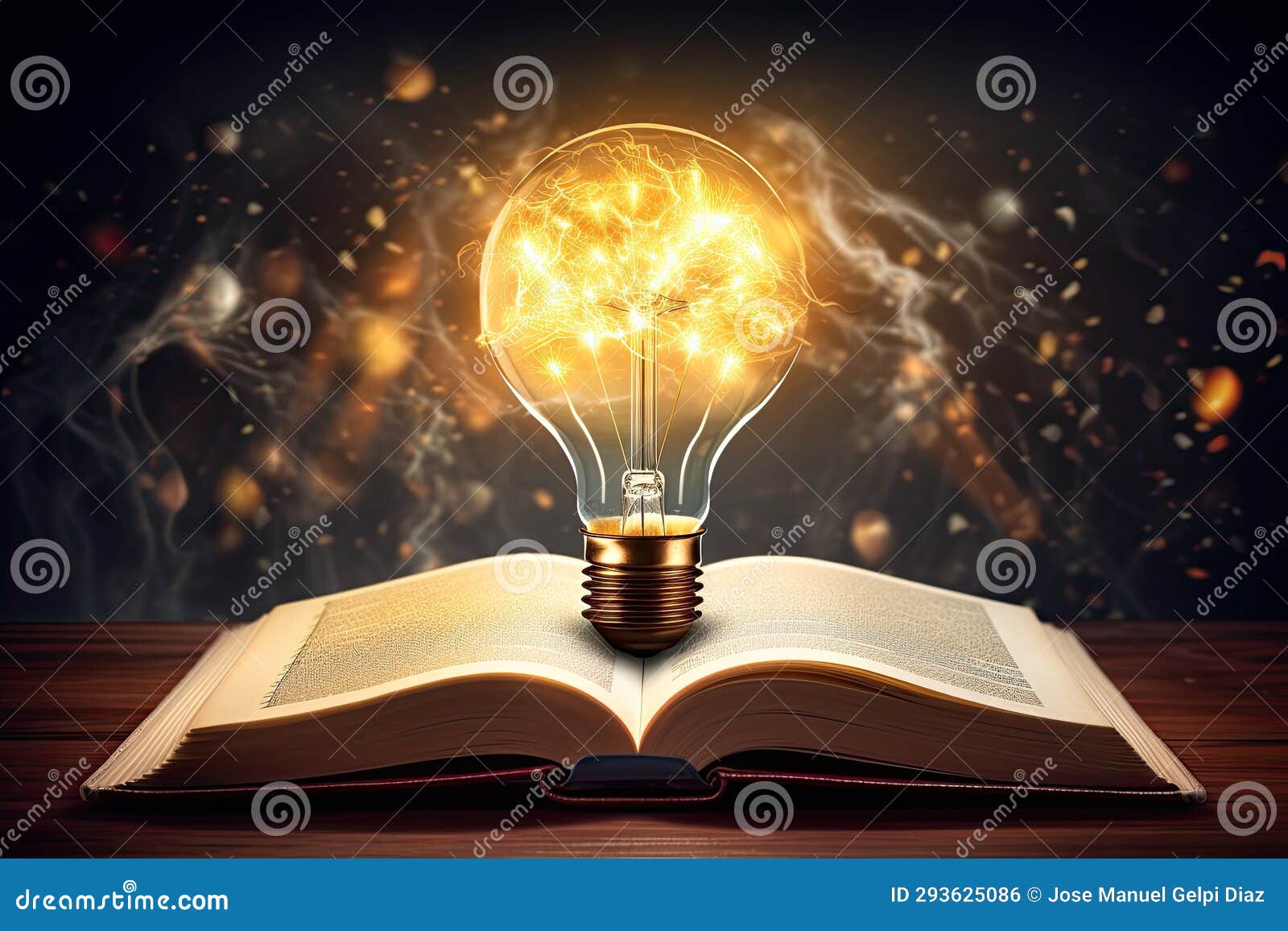 Image Representing Ideas and Knowledge and Intelligence. Generative AI ...