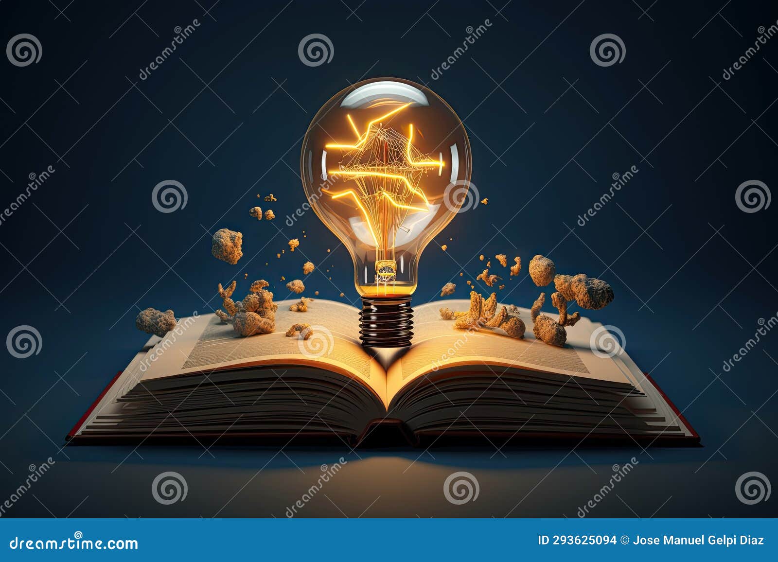 Image Representing Ideas and Knowledge and Intelligence. Generative AI ...