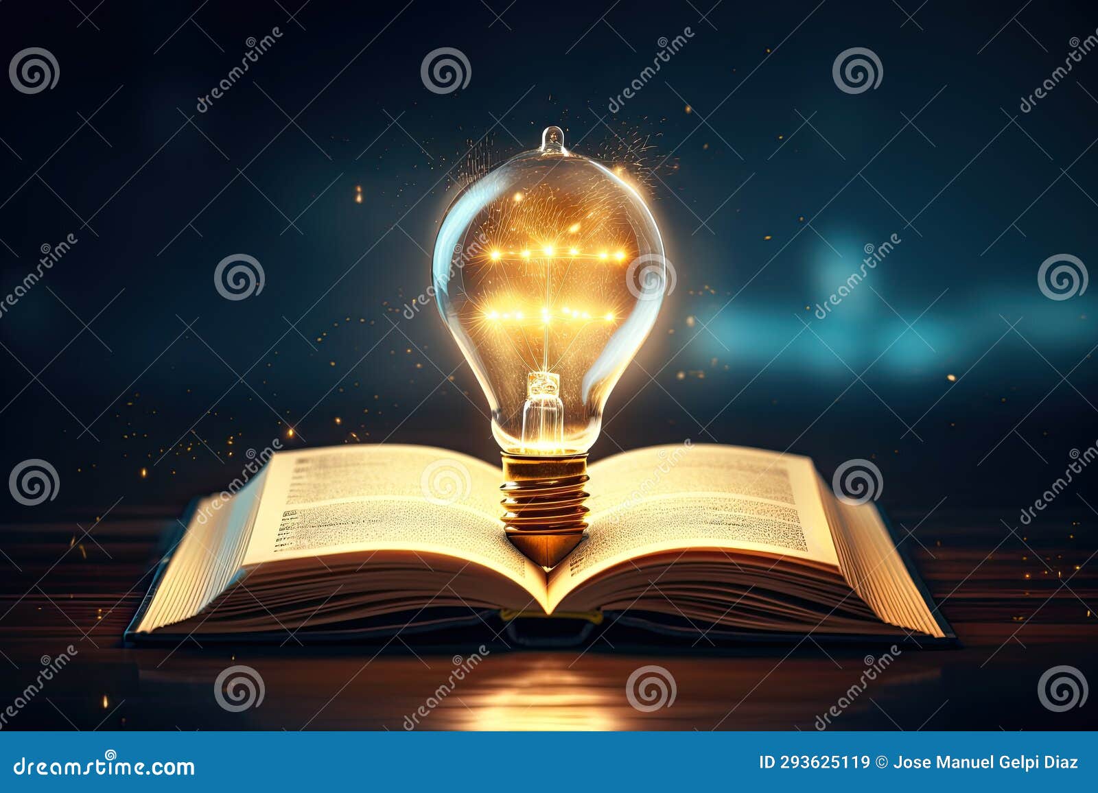 Image Representing Ideas and Knowledge and Intelligence. Generative AI ...