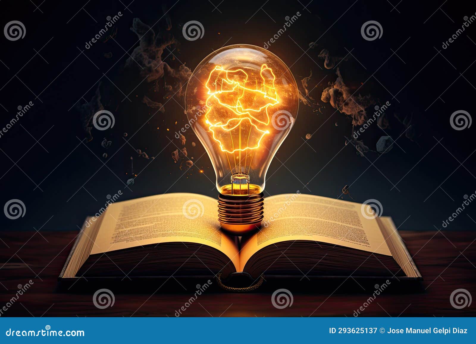 Image Representing Ideas and Knowledge and Intelligence. Generative AI ...