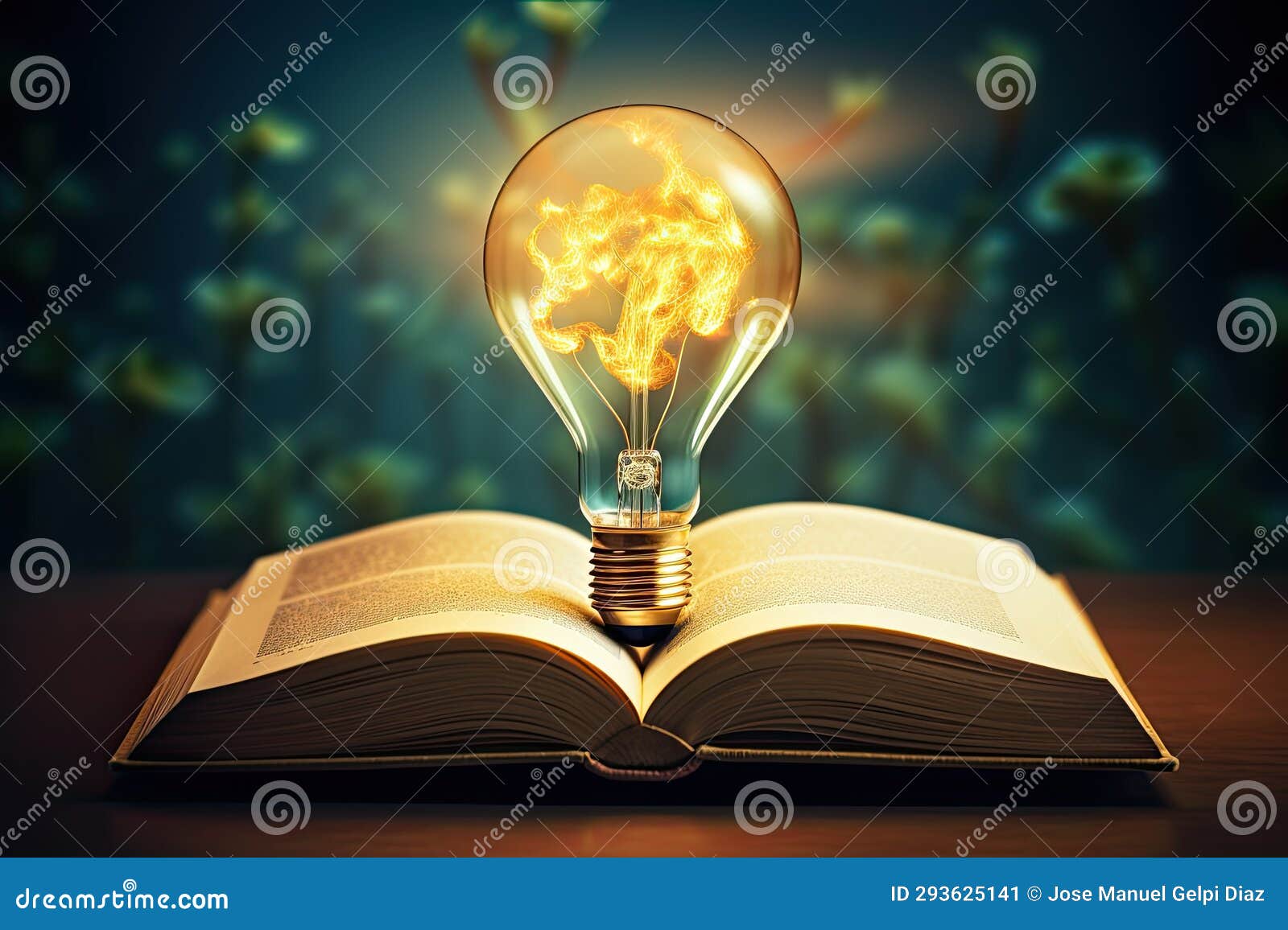 Image Representing Ideas and Knowledge and Intelligence. Generative AI ...