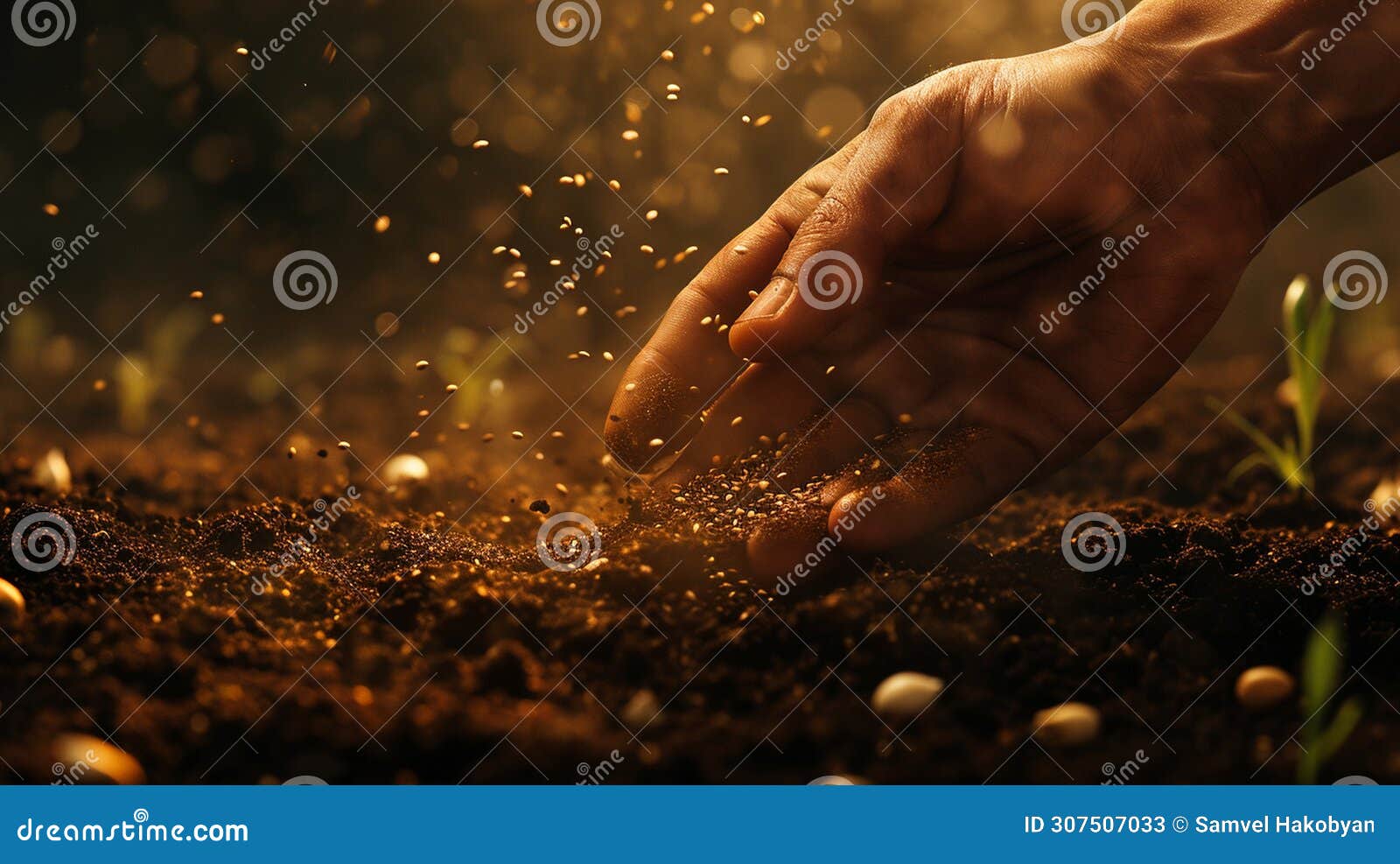 .an Image Representing the Parable of the Sower Stock Illustration ...