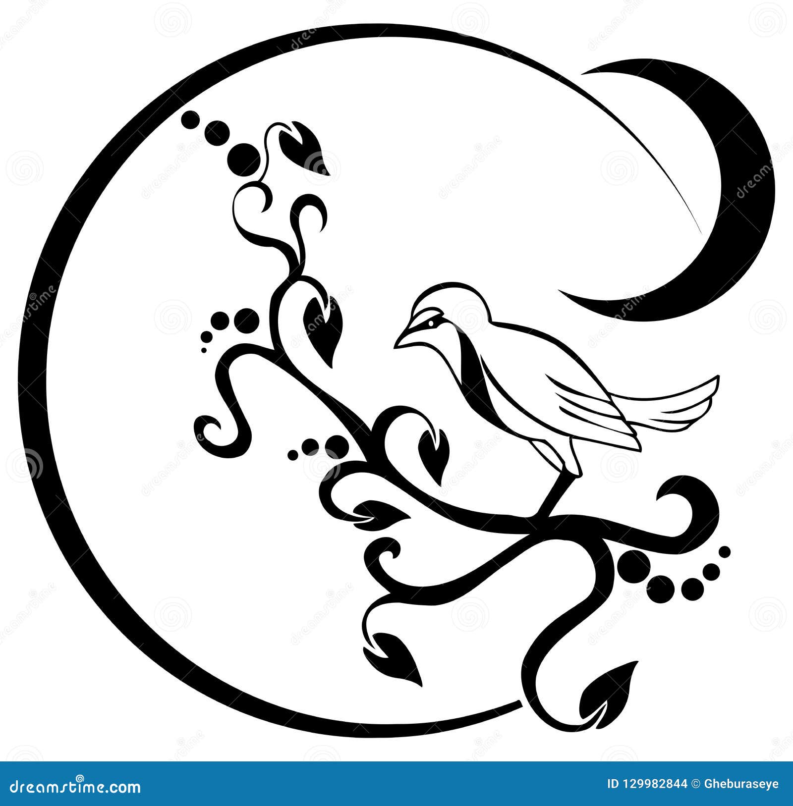 Stylized Sparrow Head Vector Design For Logos And Clipart ...