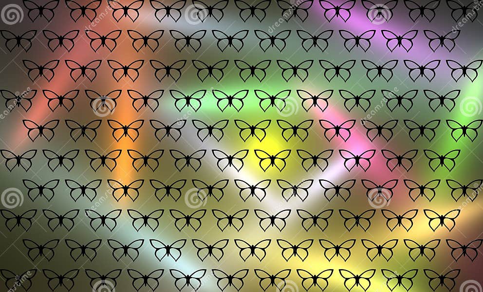 Texture with Butterfly, Butterflies, Artistic, Spiral of Colors Fantasy ...