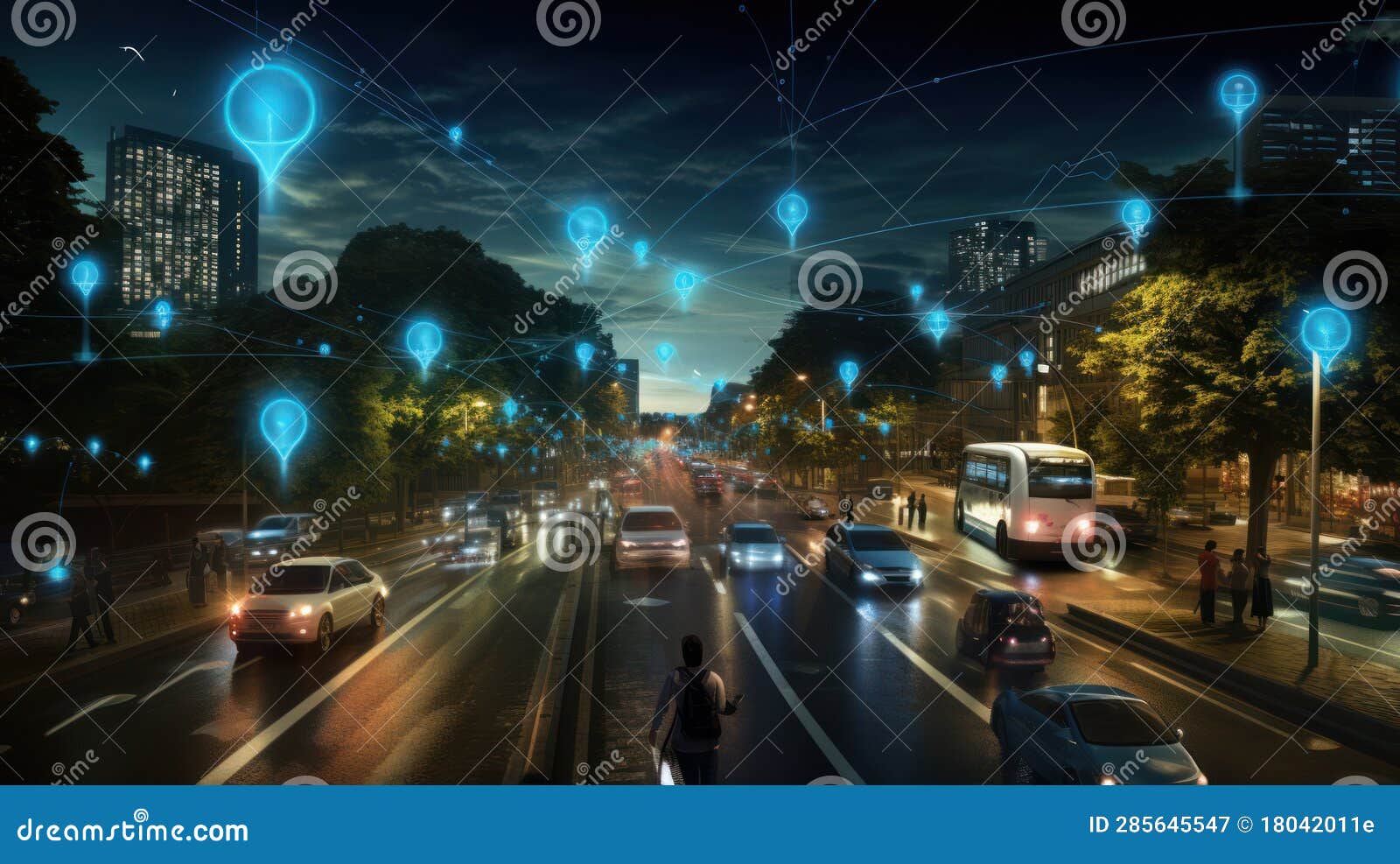 Image that Represents an IoT-enabled Urban Environment, Where ... Image that Represents an IoT-enabled Urban Environment, Where ...