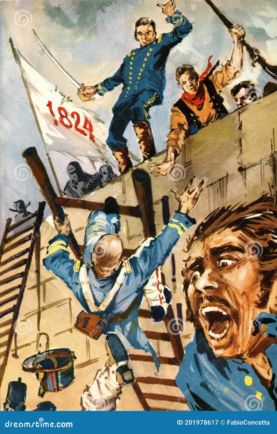 Battle Of The Alamo Flag