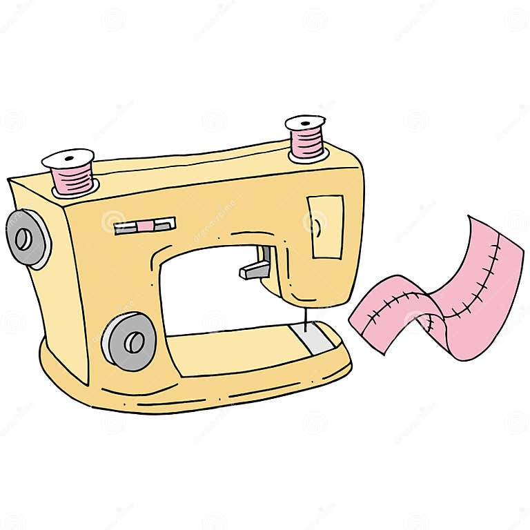 Retro Sewing Machine Stock Vector Illustration Of Traditional 88229917