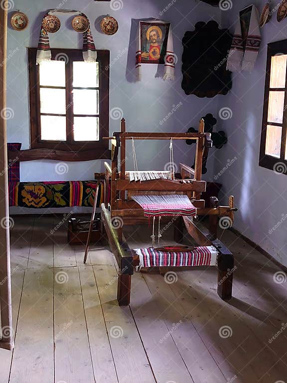 Image of a Retro Weaver Machine Editorial Image - Image of floor ...