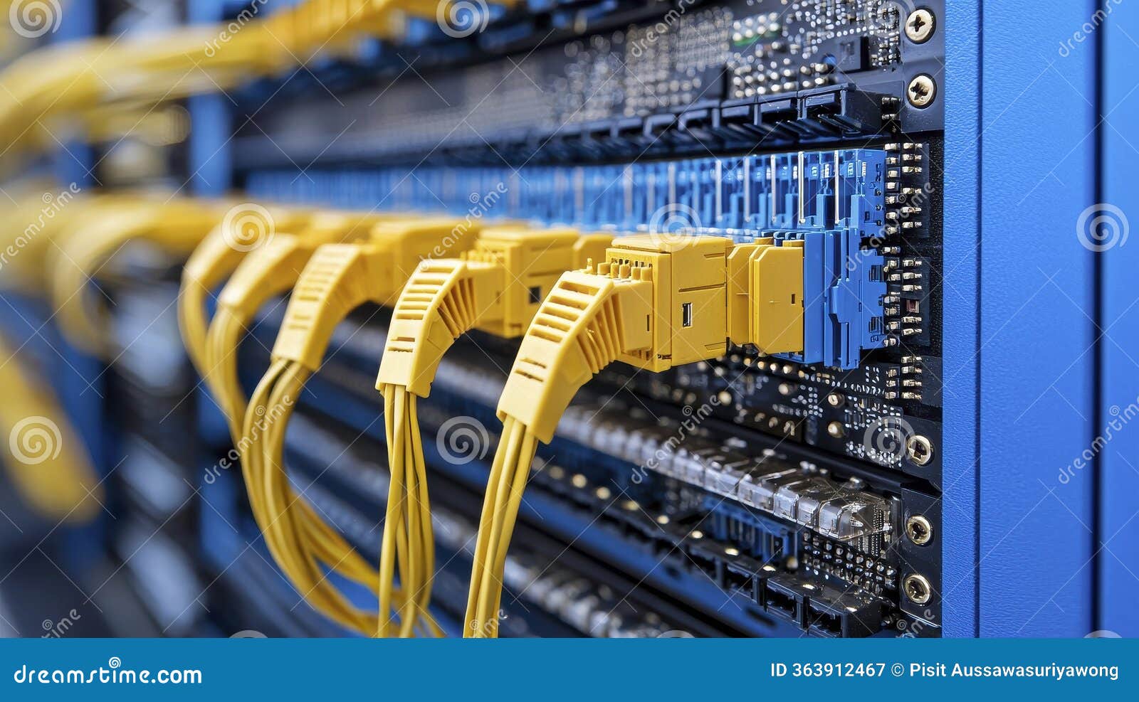 Server Structured Cabling Network Royalty-Free Illustration ...