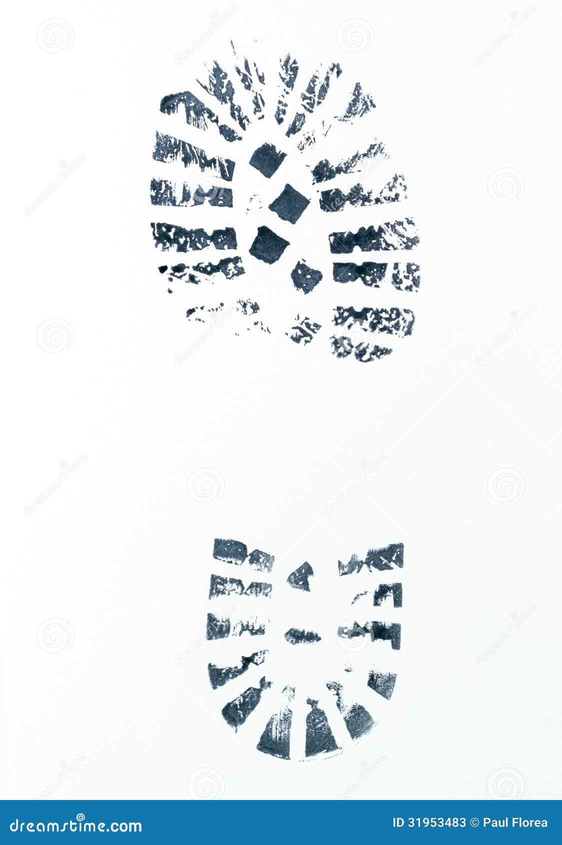 Image of a Right Boot Print Stock Image - Image of detective ...