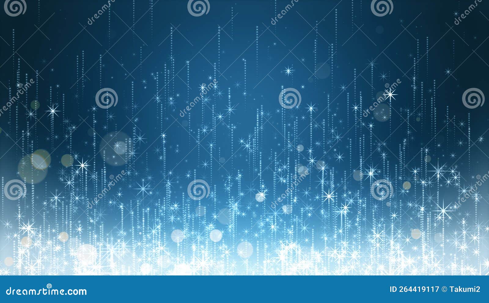 Image of Rising Sparkling Particles on a Colorful Background Stock ...