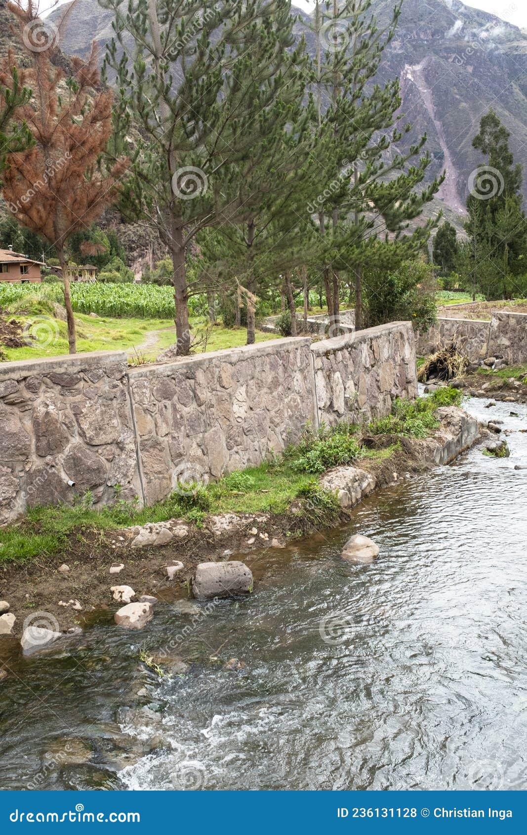 Image of River Canal in Cusco Peru. Stock Photo - Image of canal ...