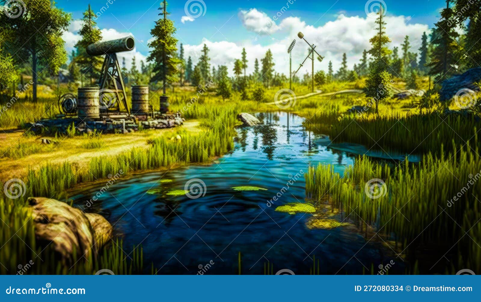 An Image of River in the Middle of Forest. DWINDLING NATURAL RESOURCES ...