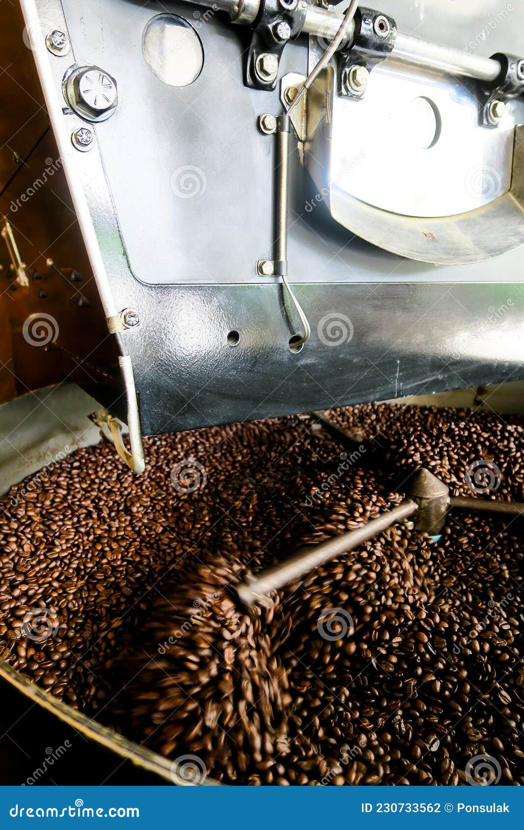 Roasting process of coffee stock photo. Image of freshness - 230733562
