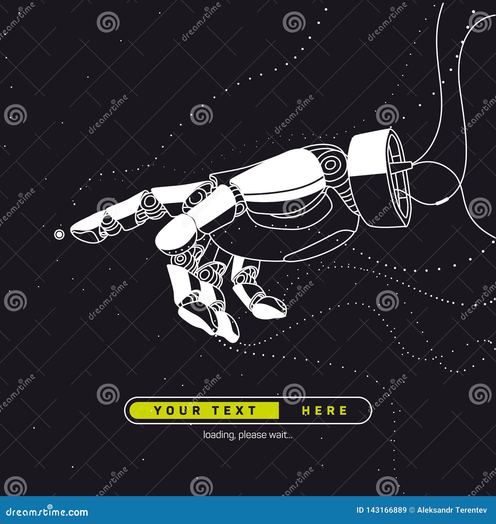 The Image of the Robot Arm on the Wires. Artificial Intelligence, the ...