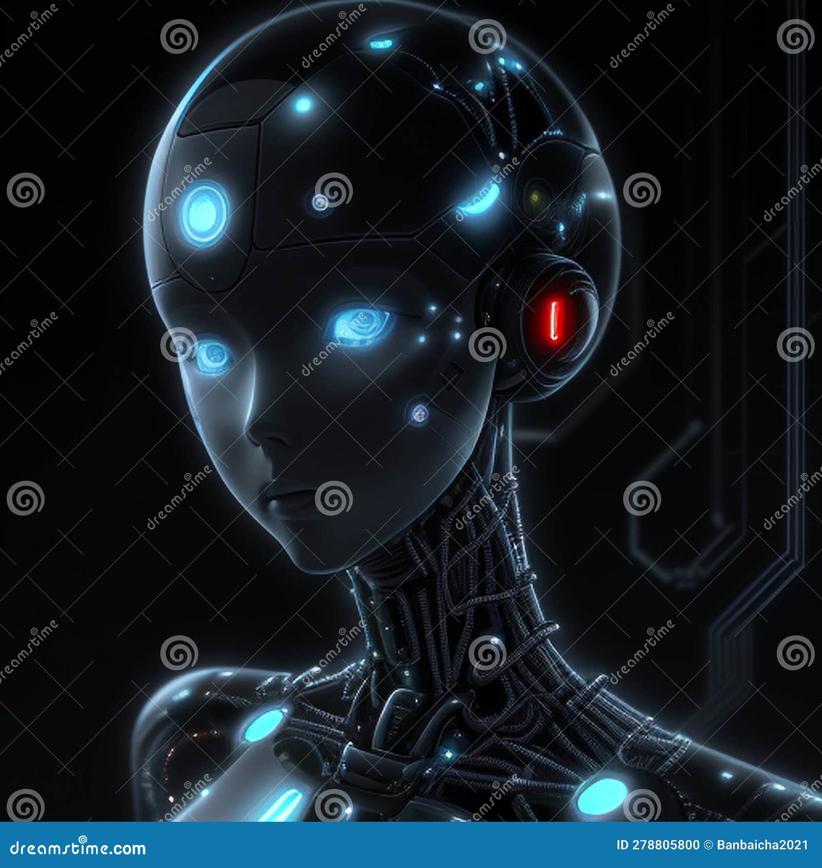 Picture of Robot the Robot Disassembles the Face of a Humanoid Robot ...