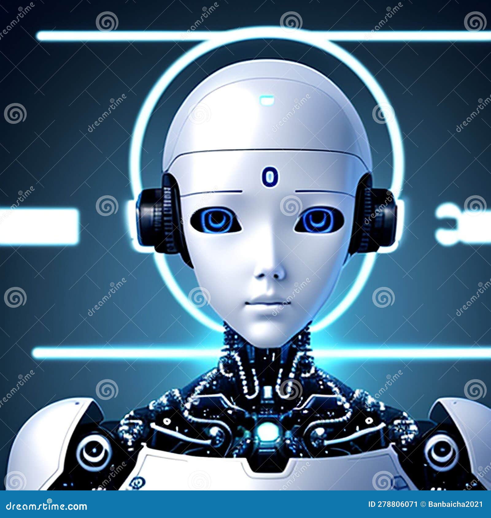 Picture of Robot the Robot Disassembles the Face of a Humanoid Robot ...