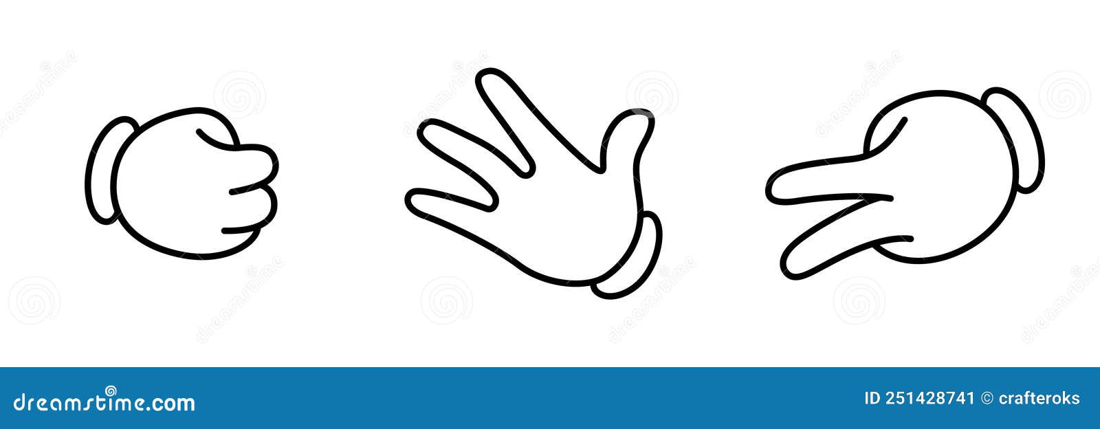 Rock Paper Scissors EPS Vector File Stock Illustration - Illustration ...