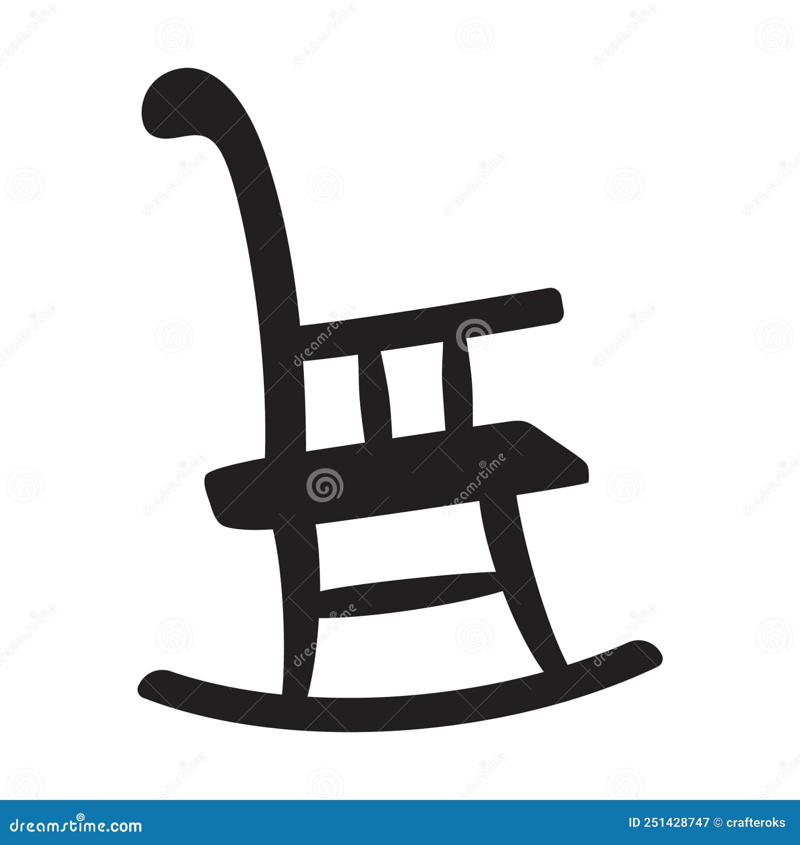 Rocking Chair EPS Vector File Stock Vector - Illustration of download ...