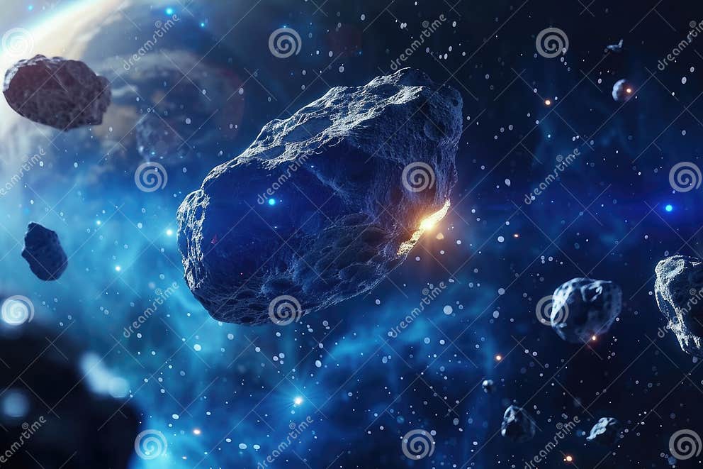 Image of Rocks Floating in Space, Suitable for Science Fiction and ...