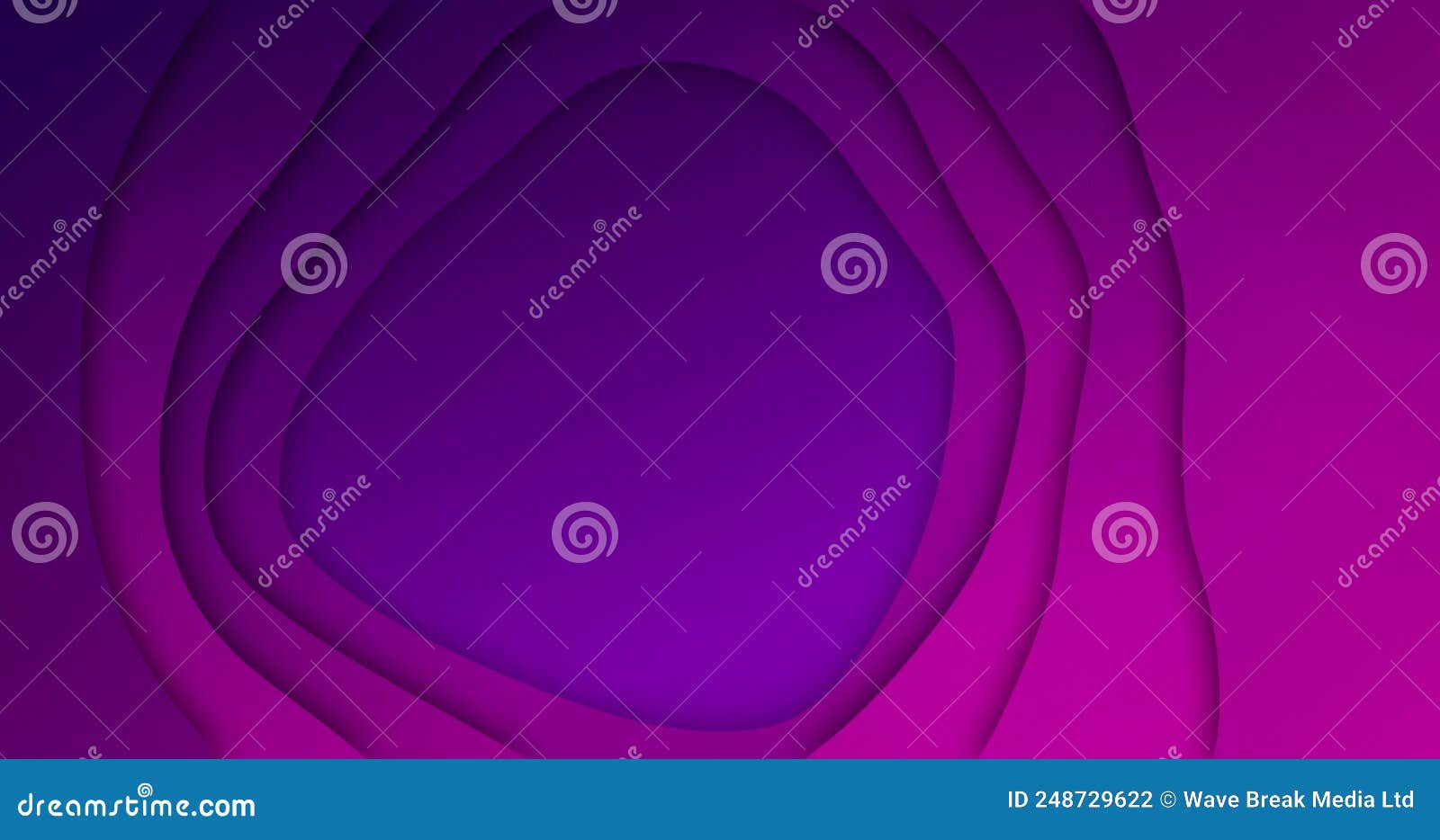 Image of Rotating Purple Organic Forms Moving on Purple Background ...