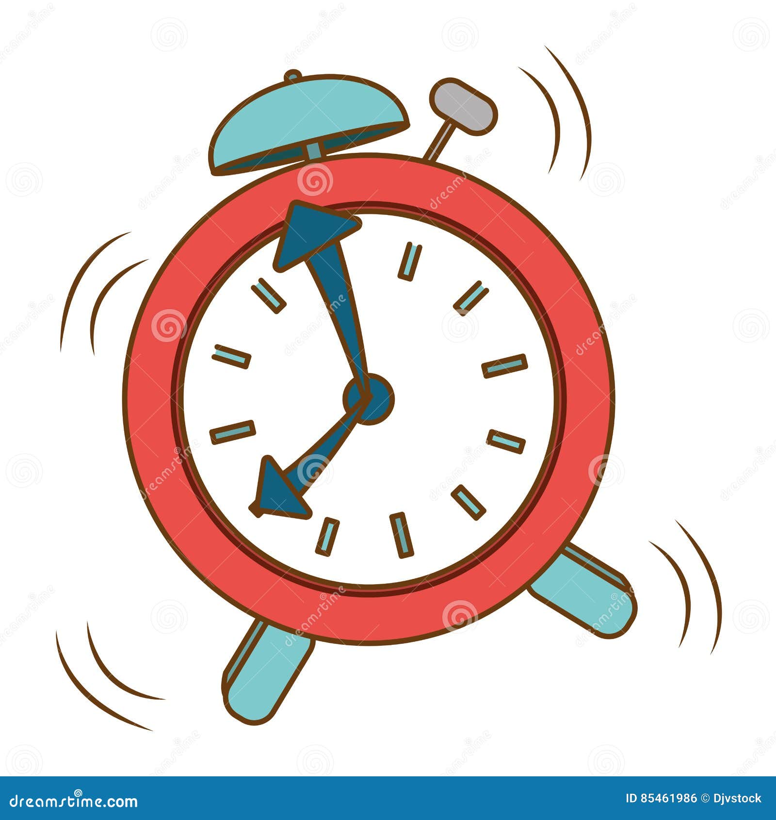 Image Rouge D'icône De Réveille-matin Illustration Stock - Illustration ...