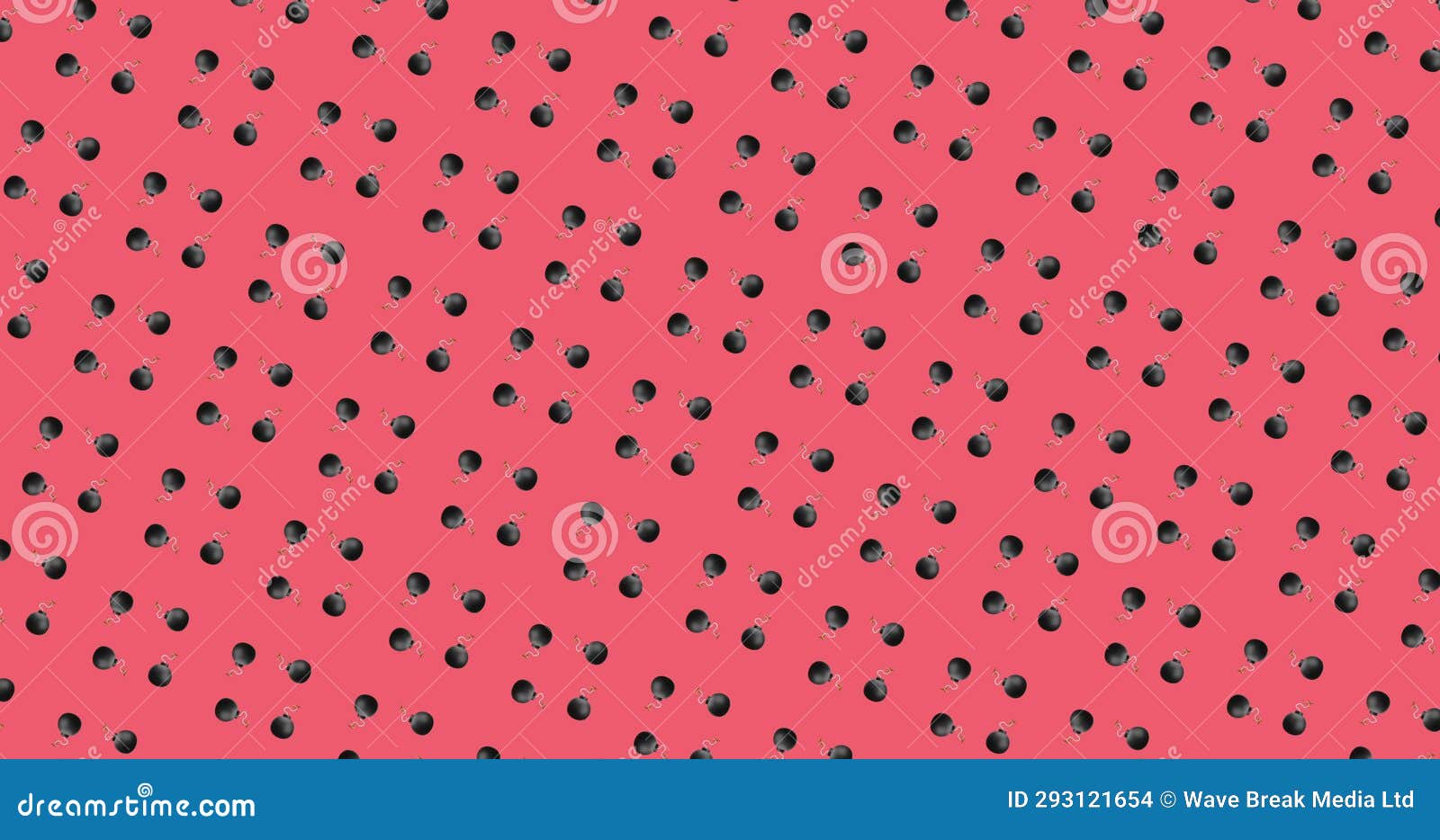 Image of Rows of Pattern Moving on Pink Background Stock Illustration ...