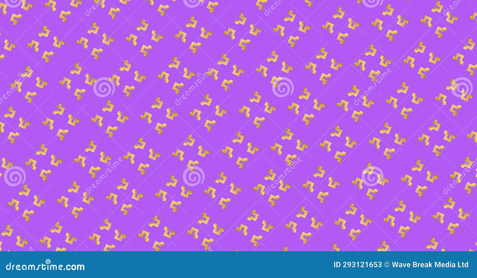 Image of Rows of Pattern Moving on Purple Background Stock Illustration ...