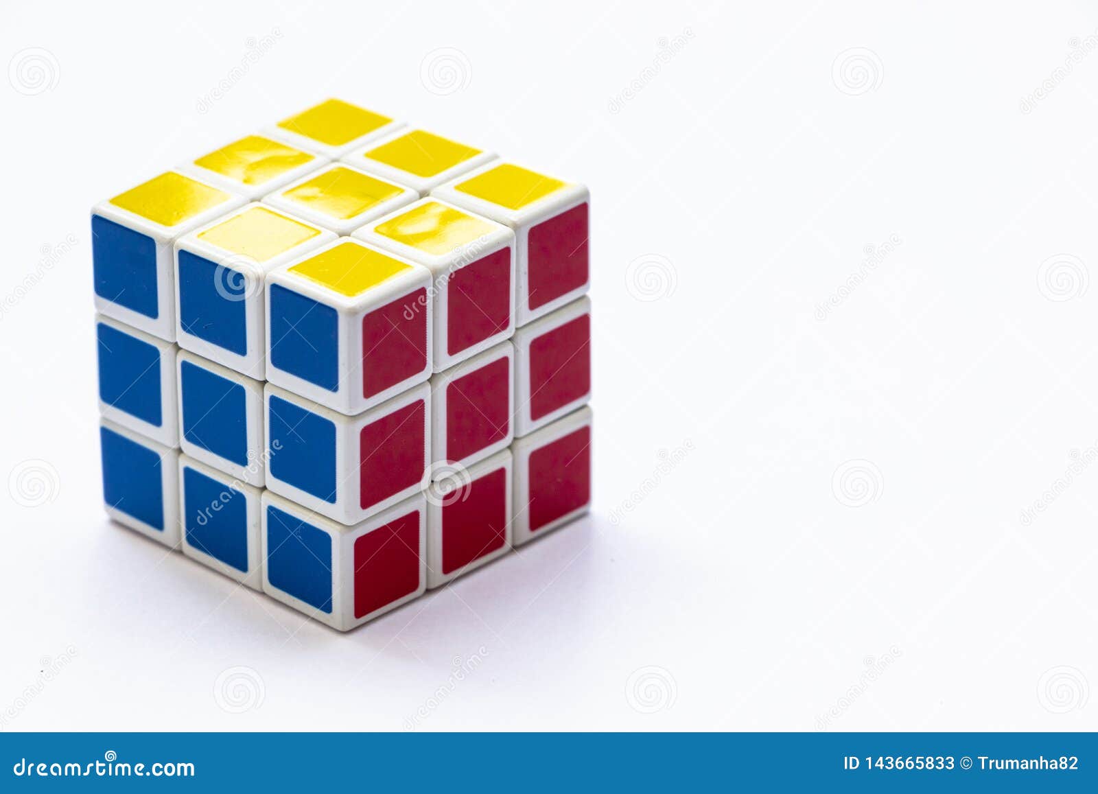 Rubik S Cube In White Background Editorial Stock Photo - Image of ...