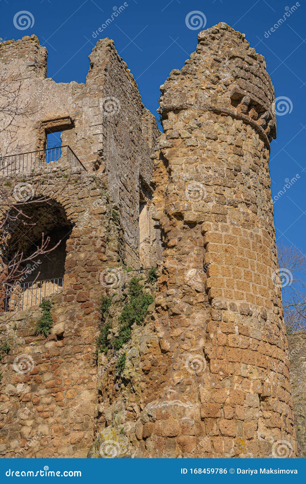 Ruins of a Castle in Monterano, Lazio, Italy Stock Photo - Image of ...