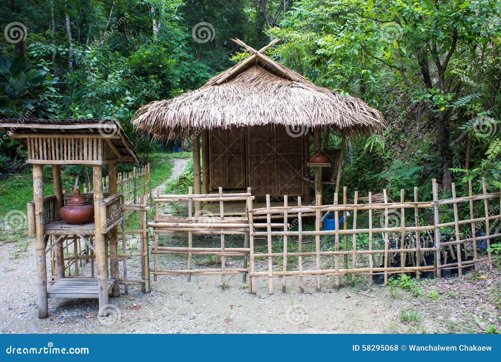 Image of a Rustic Seaside Wood Cottage. Stock Photo - Image of cottage ...