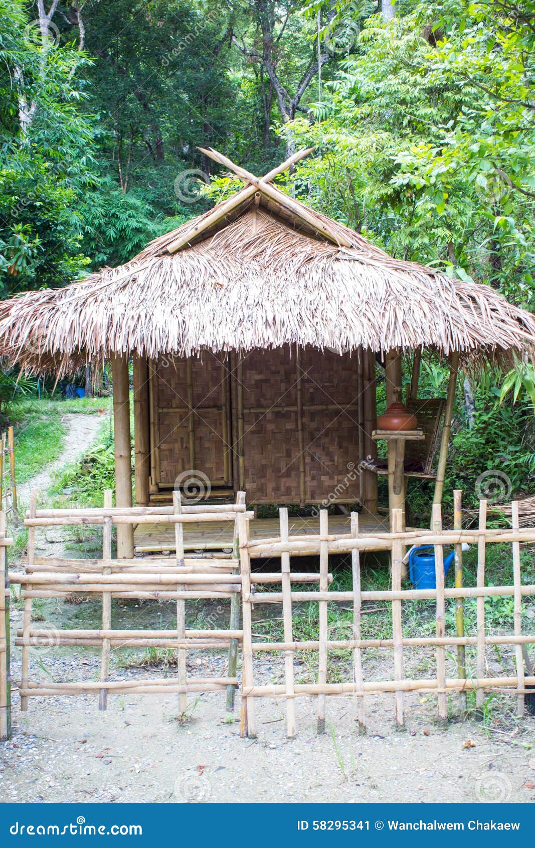 Image of a Rustic Seaside Wood Cottage Stock Image - Image of home ...