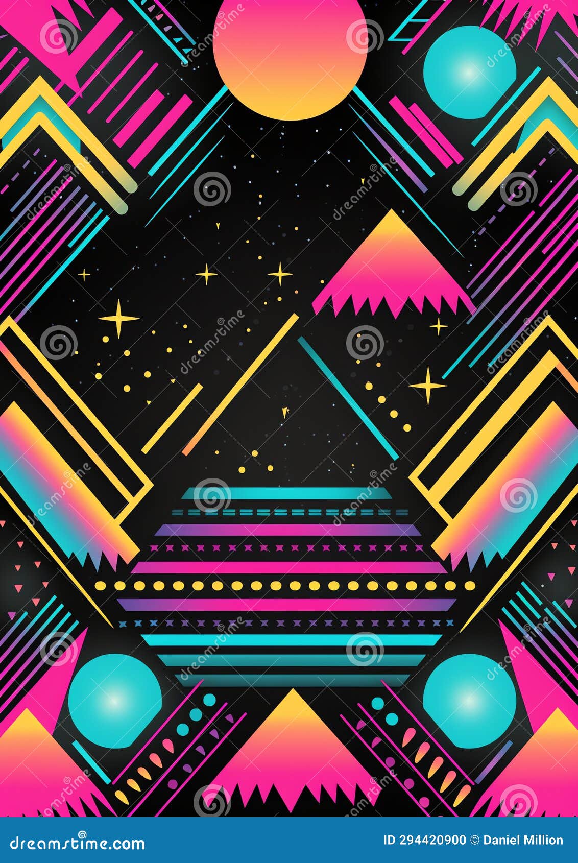 80s Patterned Fabric Texture Frame 80s Retro Nostalgic Stock ...