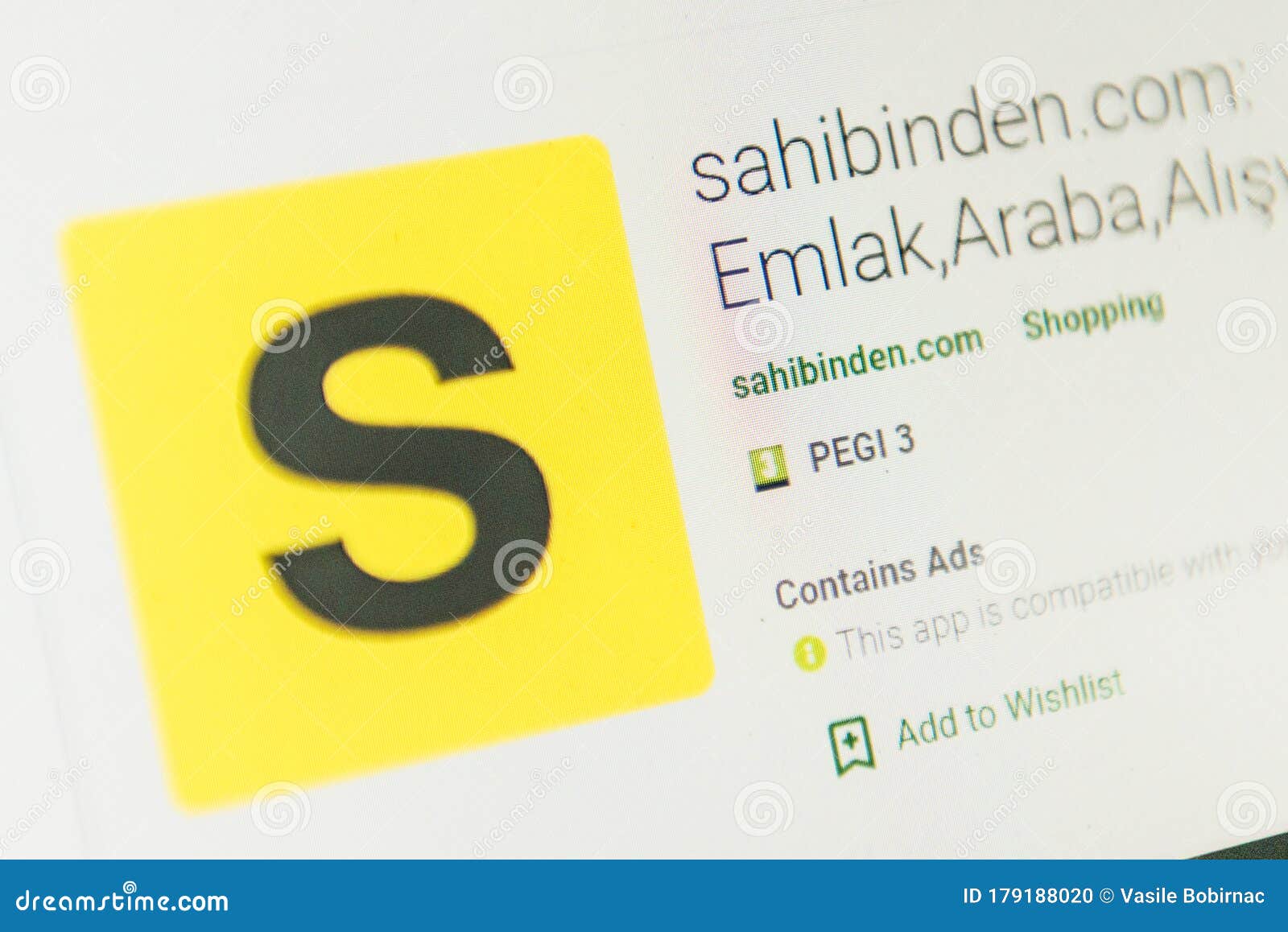Sahibinden App Icon. Selective Focus. Editorial Image - Image of focus ...