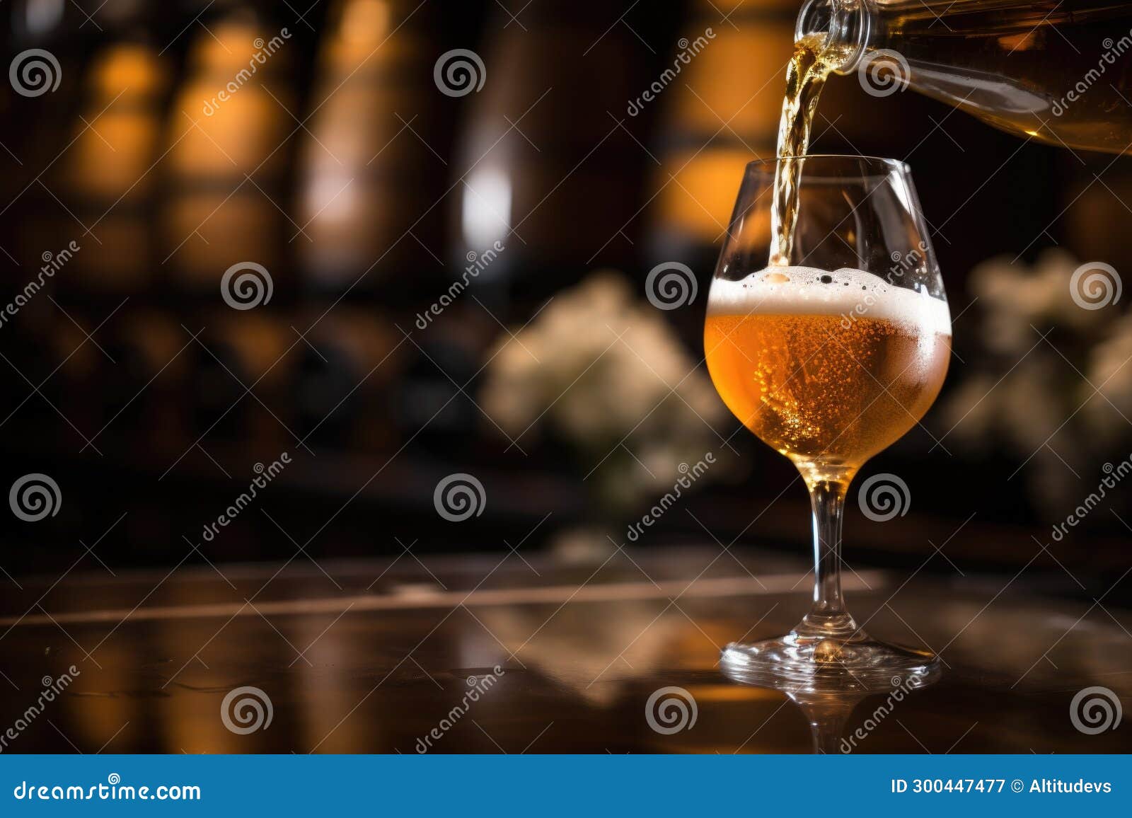 Image of Saison Beer Being Poured at a High-end Brewery Stock Image ...