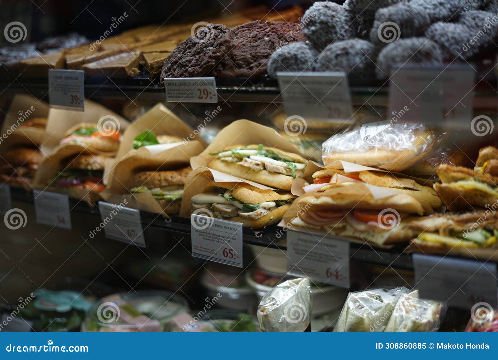Image of sandwich display stock image. Image of healthy - 308860885