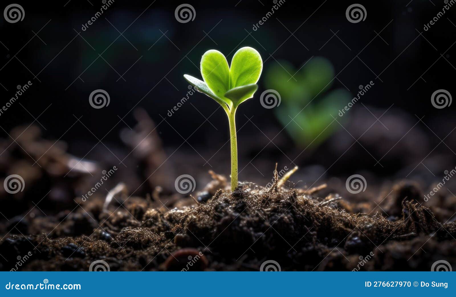 Image of saplings stock illustration. Illustration of sprout - 276627970