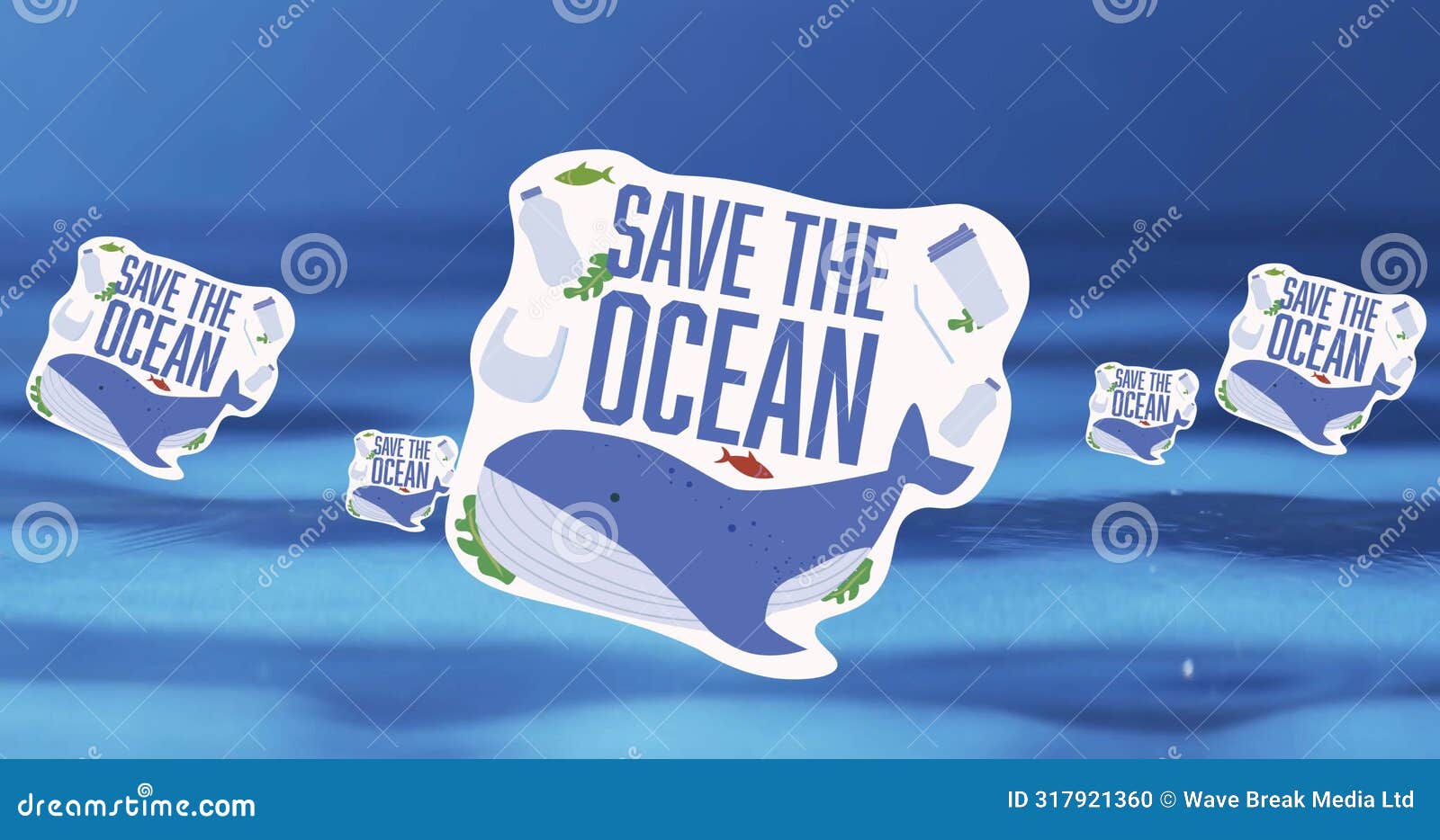 Image of Save Water Text on Signs on Water Background Stock ...