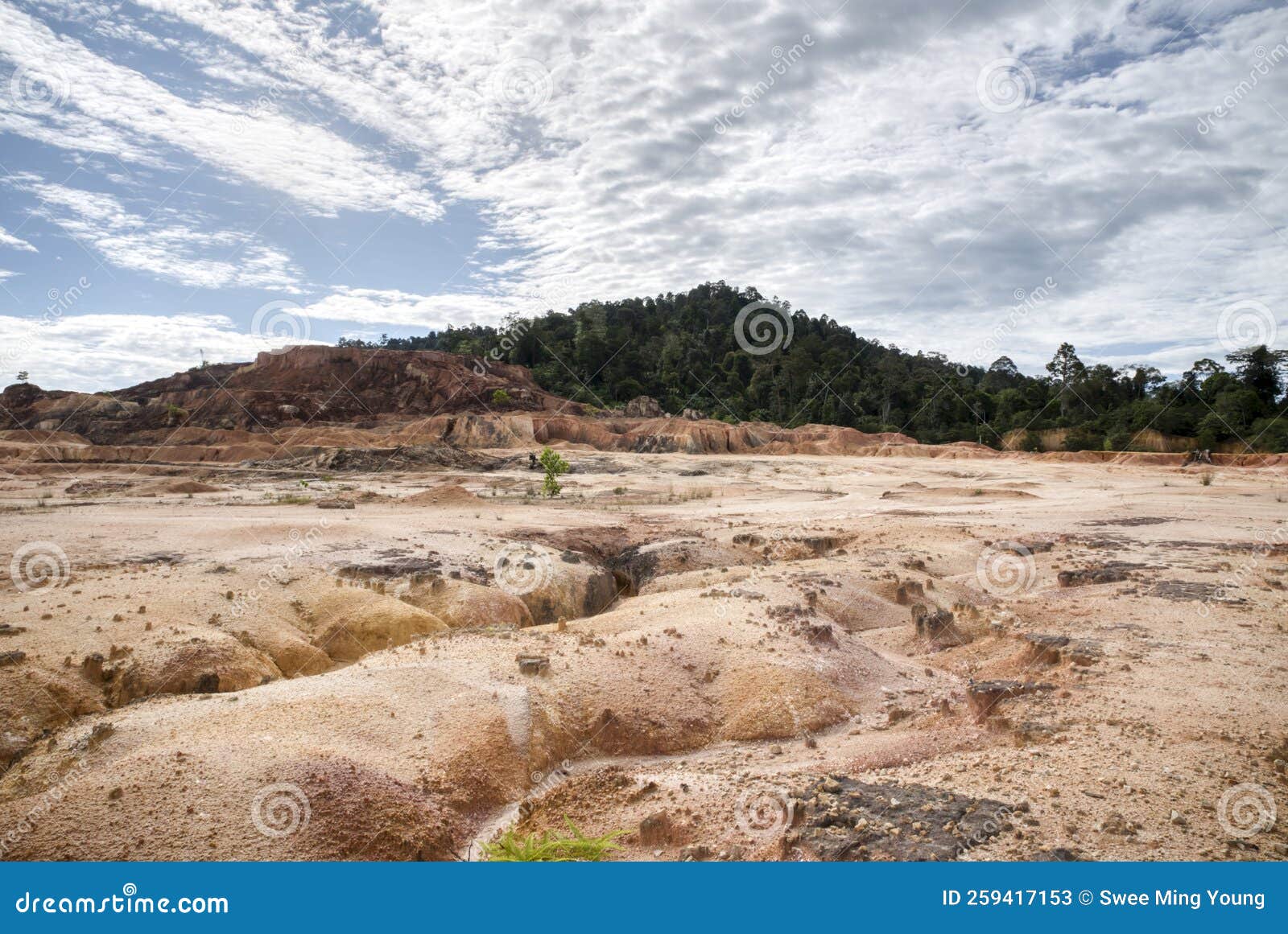 Scene of the Soil Erosion Landscape. Stock Image - Image of land ...