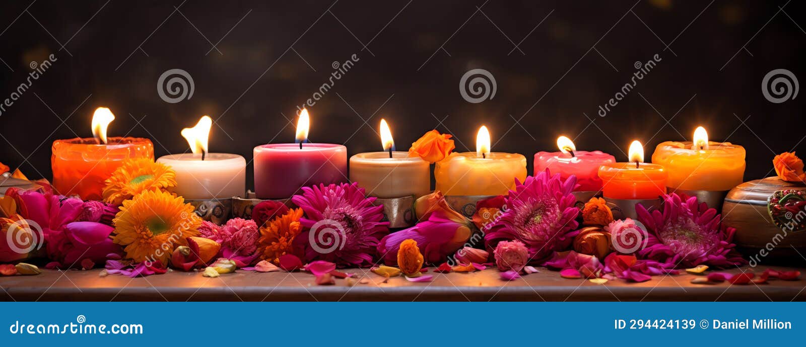 Scented Oils Diwali Border Frame Stock Illustration - Illustration of ...