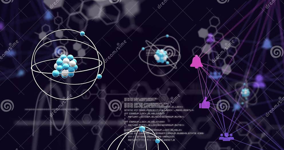 Image of Scientific Data Processing and Atoms Over Network of ...