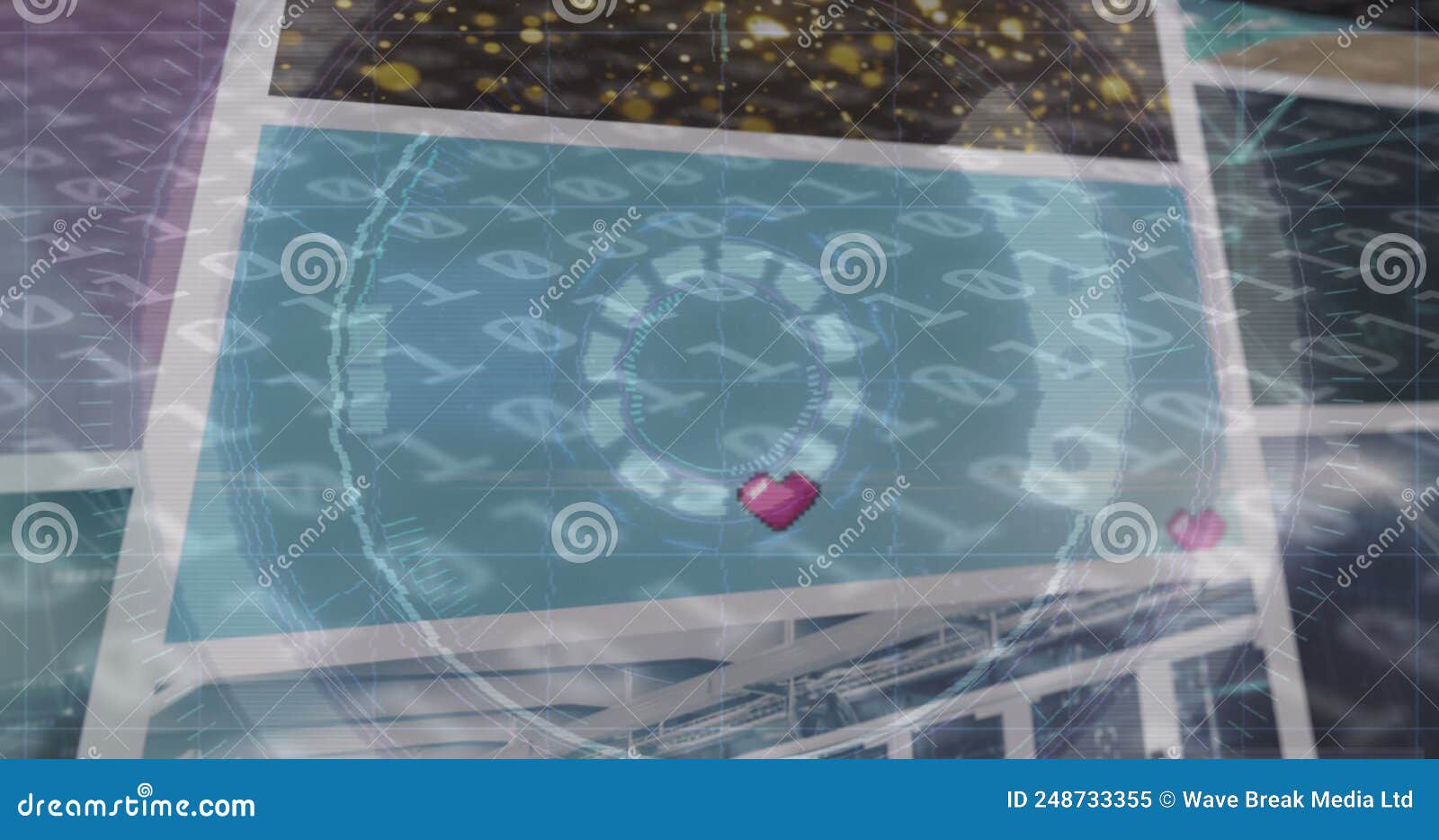 Image Of Scope Scanning Binary Coding And Data Processing On Screens