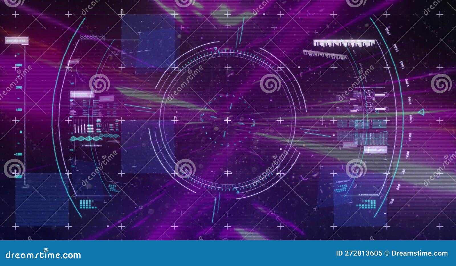 Image of Scope Scanning and Data Processing Stock Illustration ...