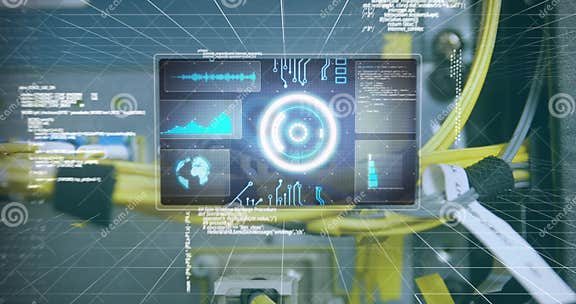 Image of Scope Scanning and Data Processing Over Cables of Computer Server Stock Image - Image ...