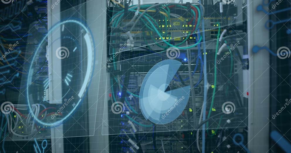 Image of Scope Scanning and Data Processing Over Cables in Computer ...