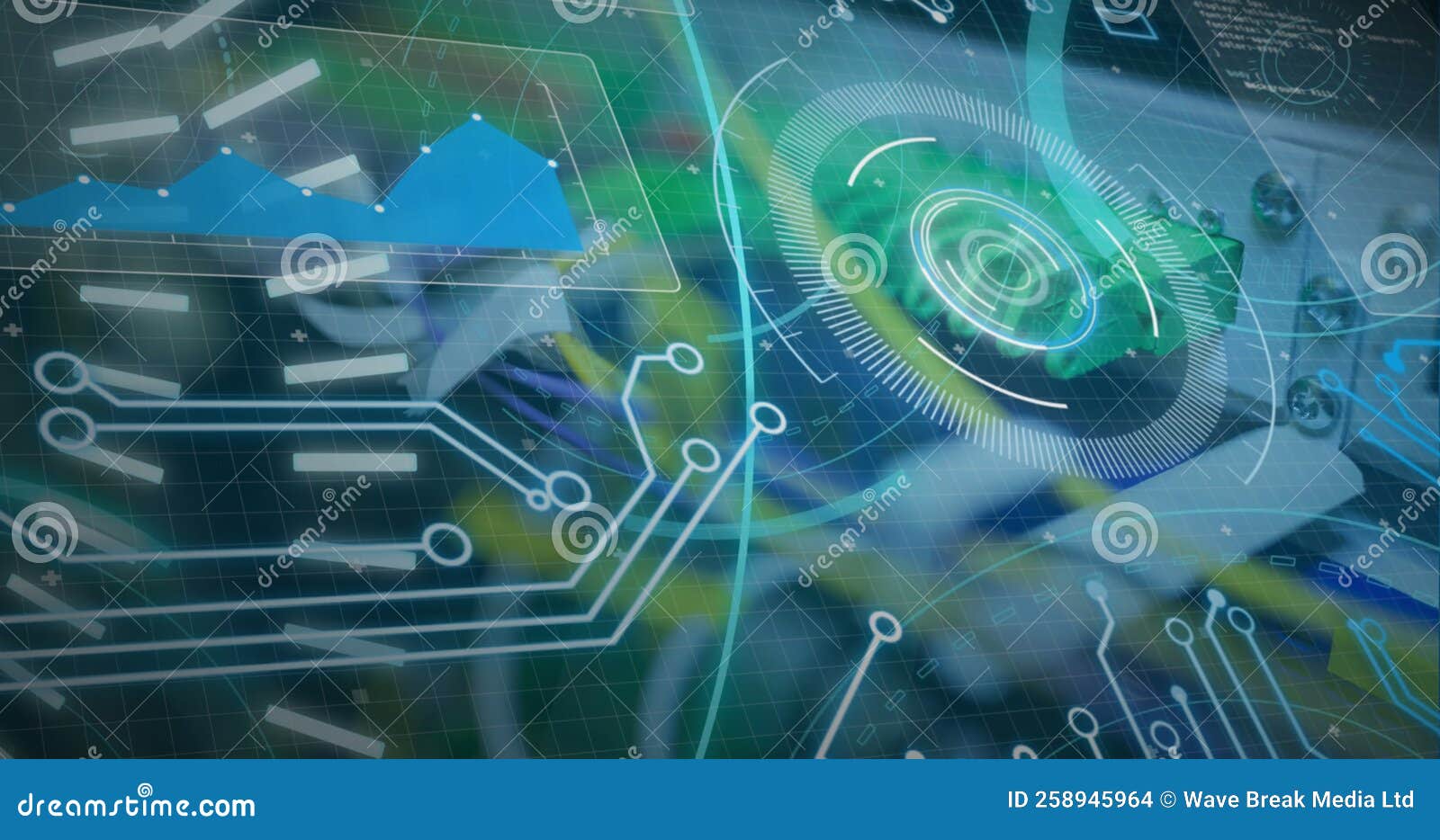 Image of Scope Scanning with 5g Text Over Server Room Stock ...