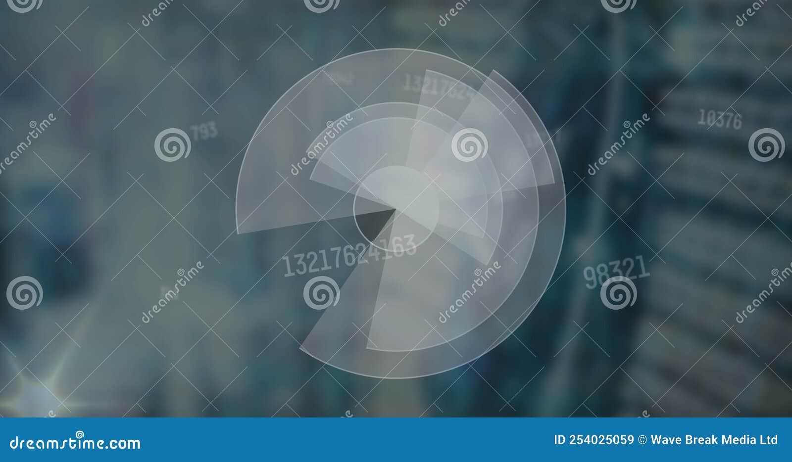 Image of Scope Scanning and Numbers Changing Over Computer Server Stock ...