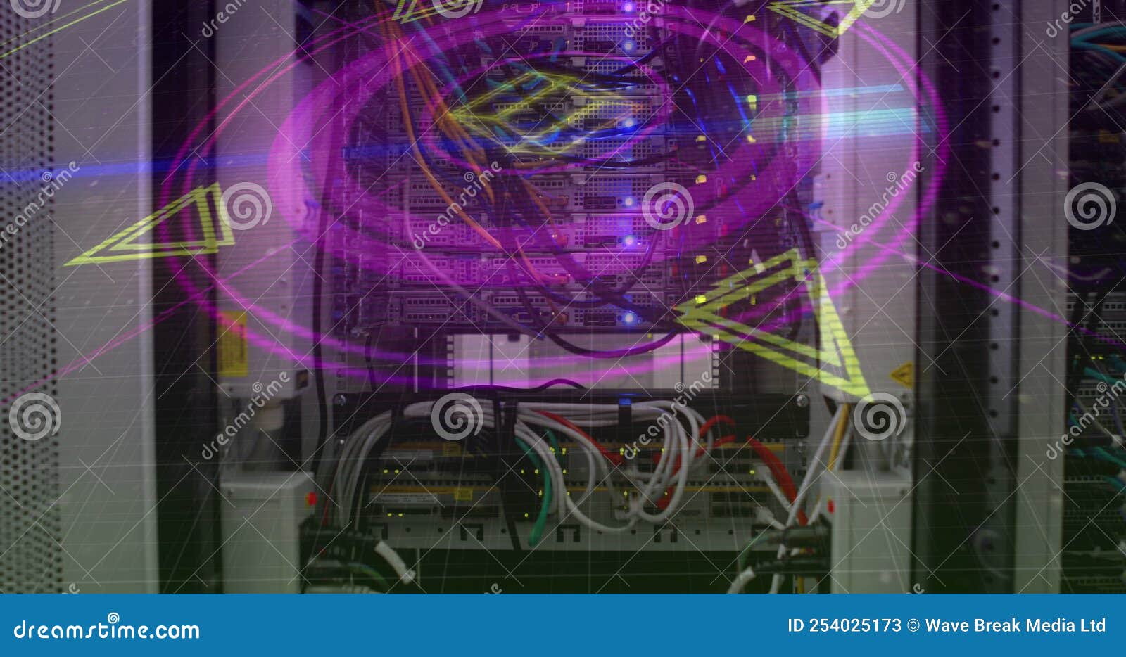 Image of Scope Scanning Over Computer Server Stock Image - Image of digitally, business: 254025173